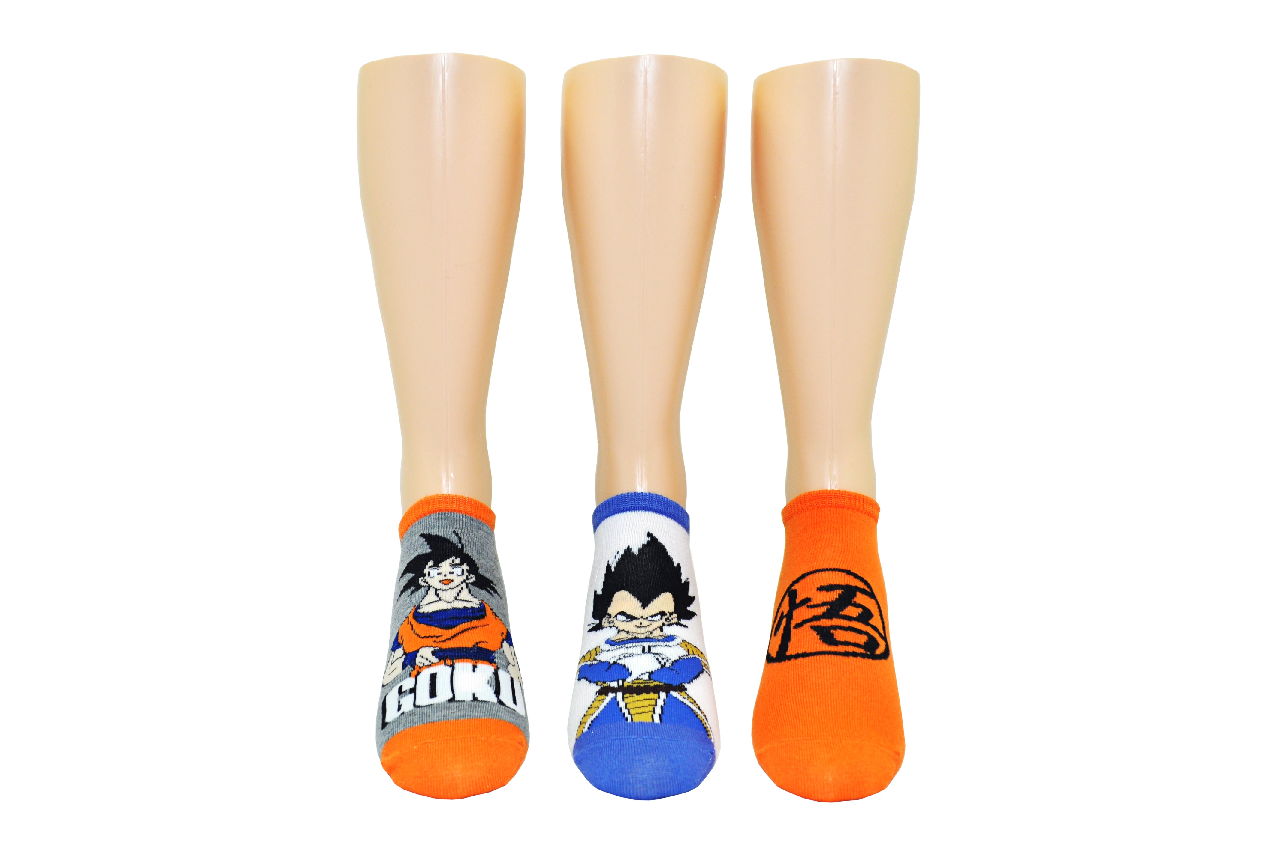 Dragon Ball Z Goku 3 Pair Pack Lowcut Socks – Everything Legwear