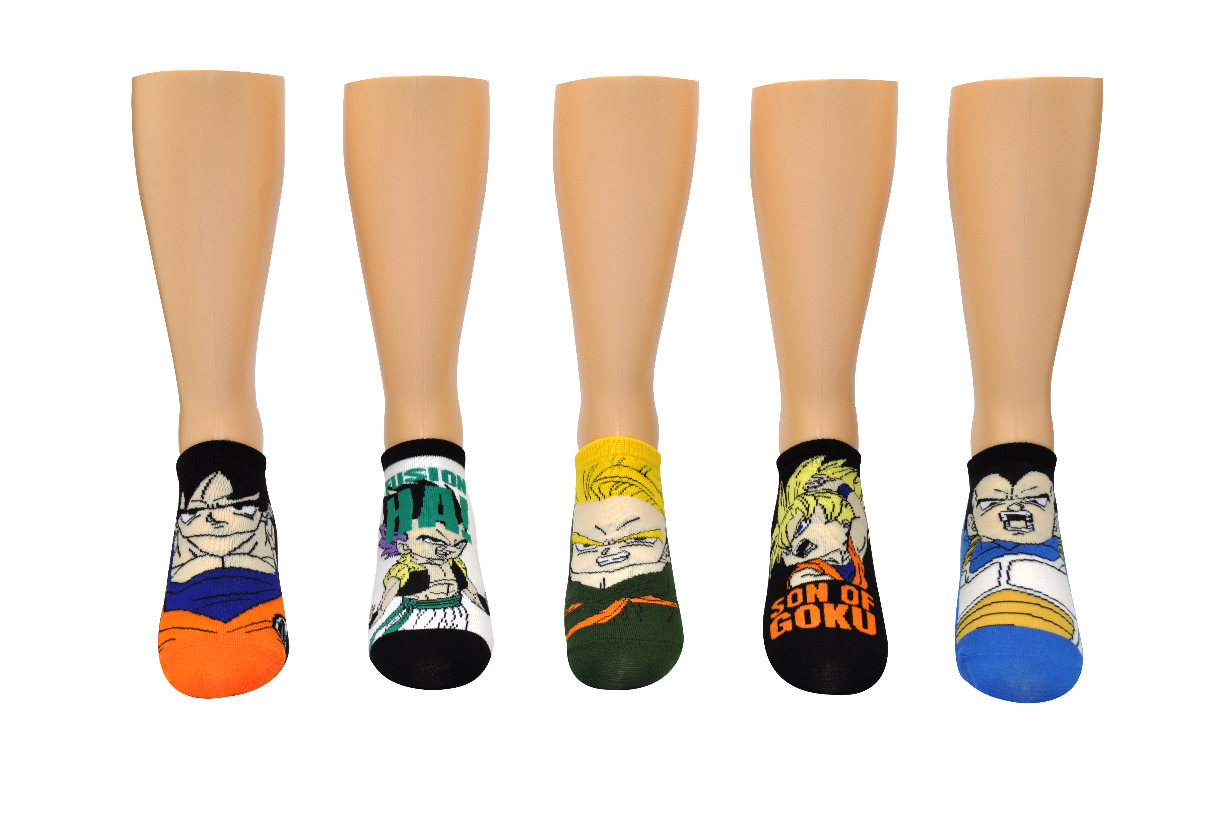 Dragon Ball Five Super Characters Low-Cut Sock Set - 5-Pack ...
