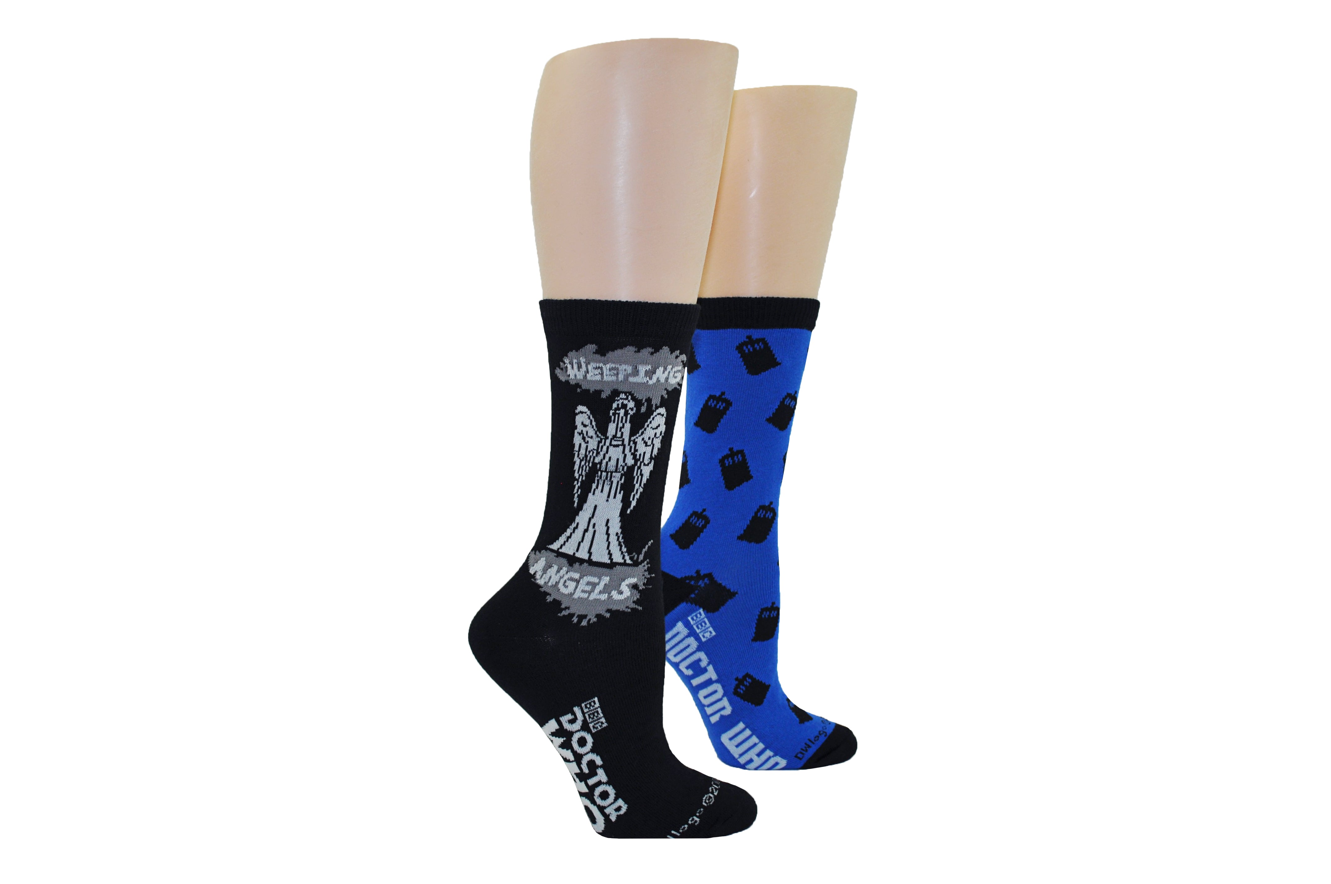 Weeping Angels from Doctor Who Crew Socks – Everything Legwear