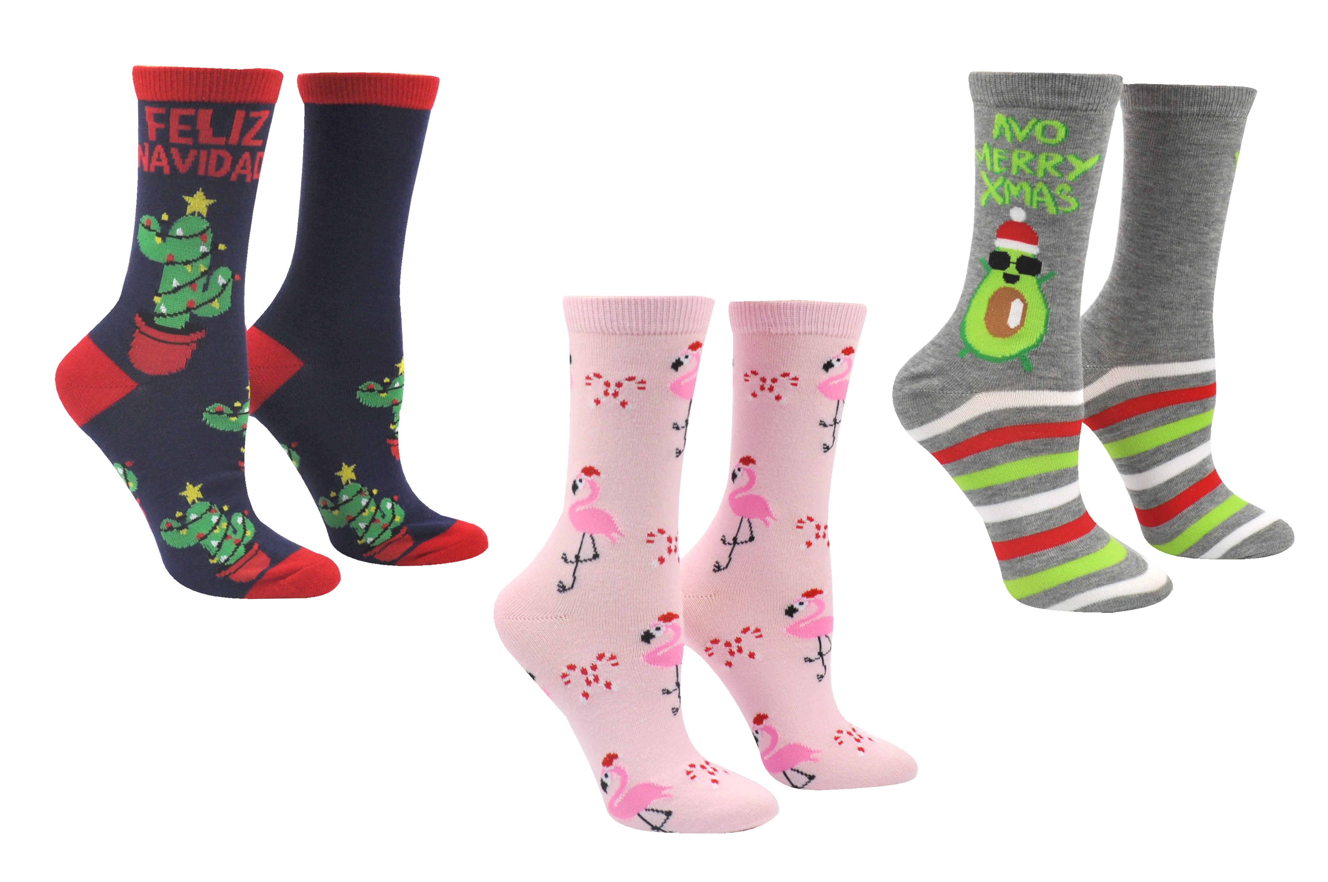 Unique Decorative Christmas Sock Set - Pack of 3 – Everything Legwear