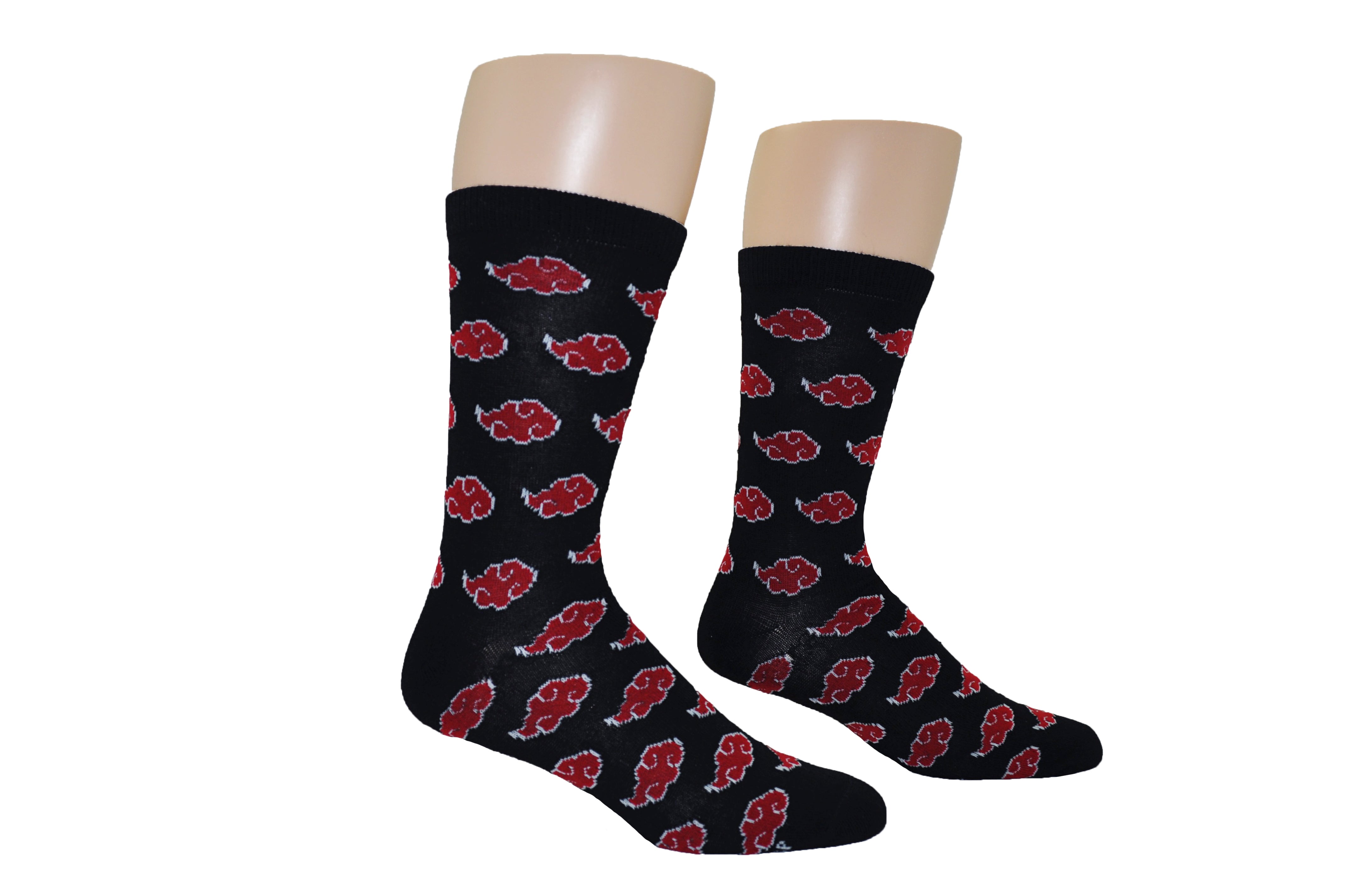 Naruto Shippuden Akatsuki Cloud Symbol Crew Socks – Everything Legwear